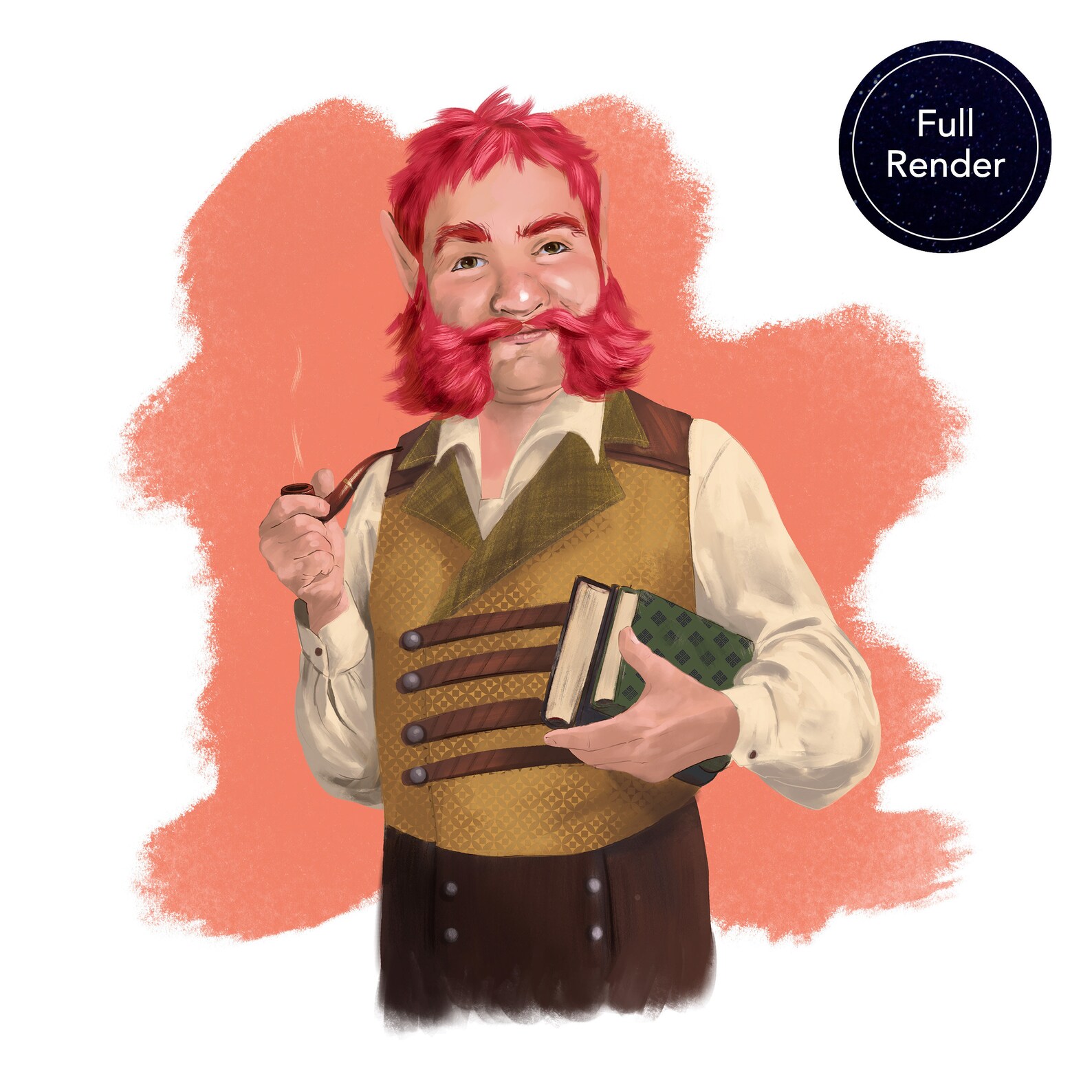 Fantasy Half Body Character Portrait Dnd Character Commission - Etsy