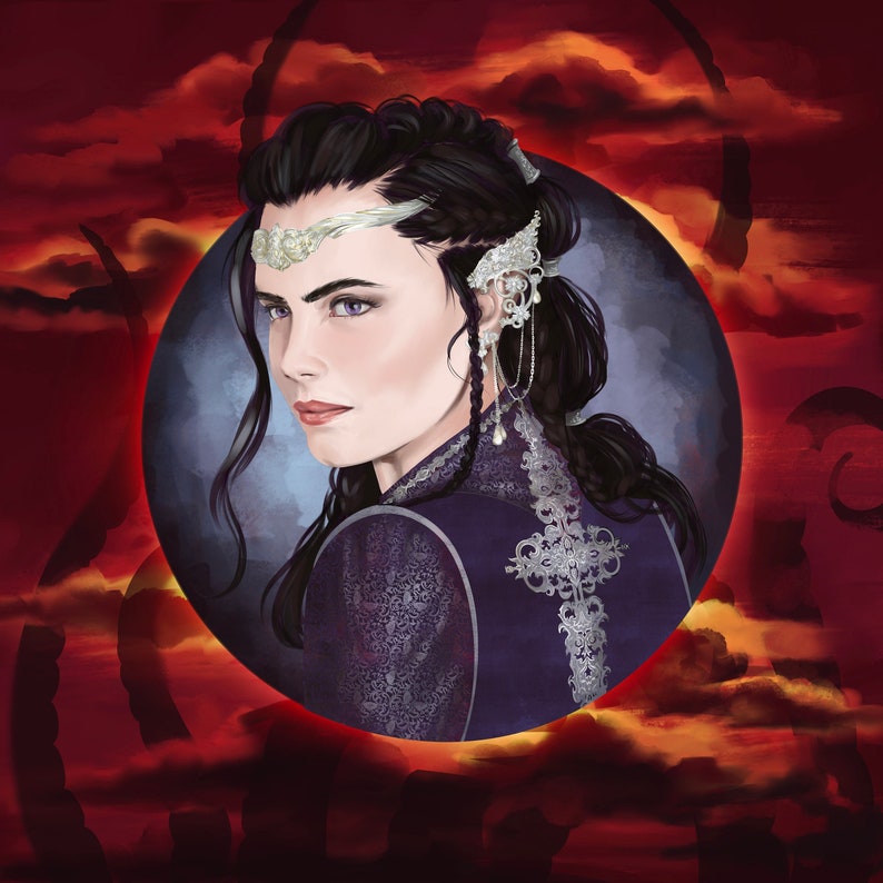 Custom Fantasy Character Bust Portrait | Character Commission Painting ...