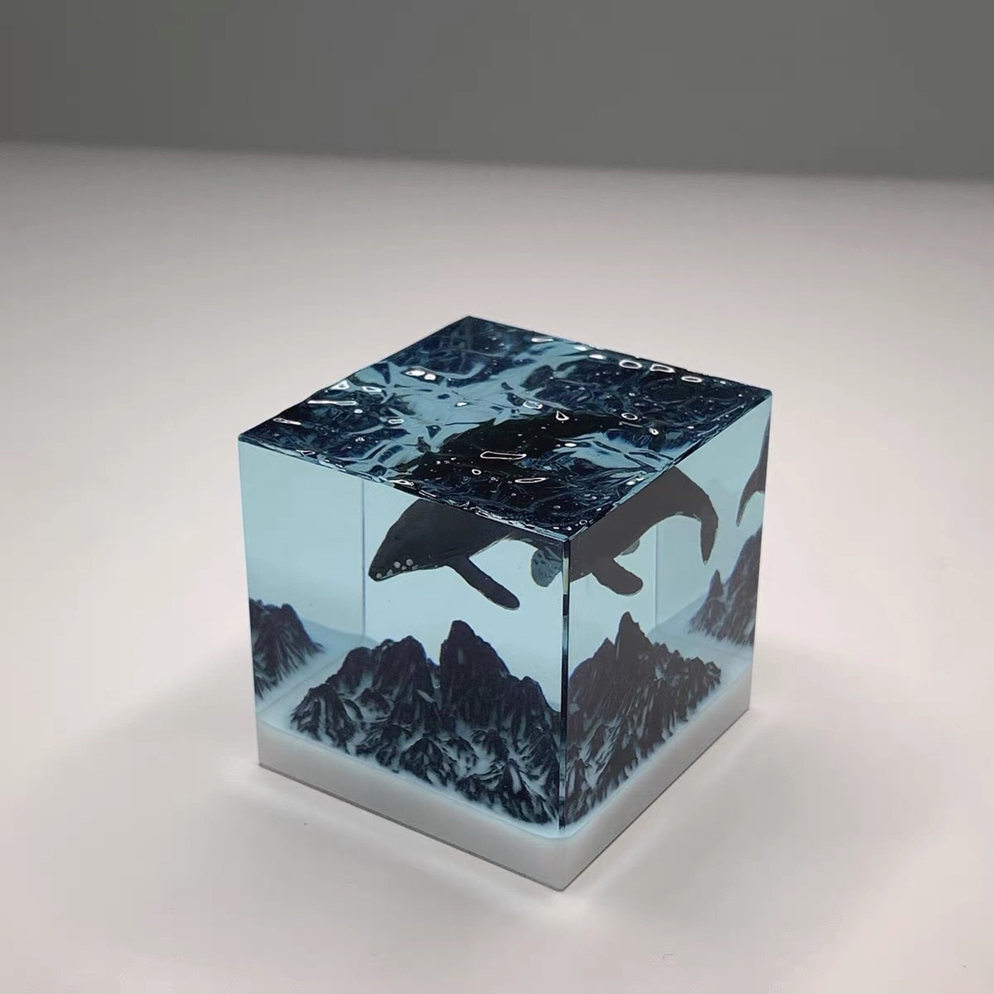 Resin Art Deep Sea Micro Landscape 2 X 2 Whale in - Etsy
