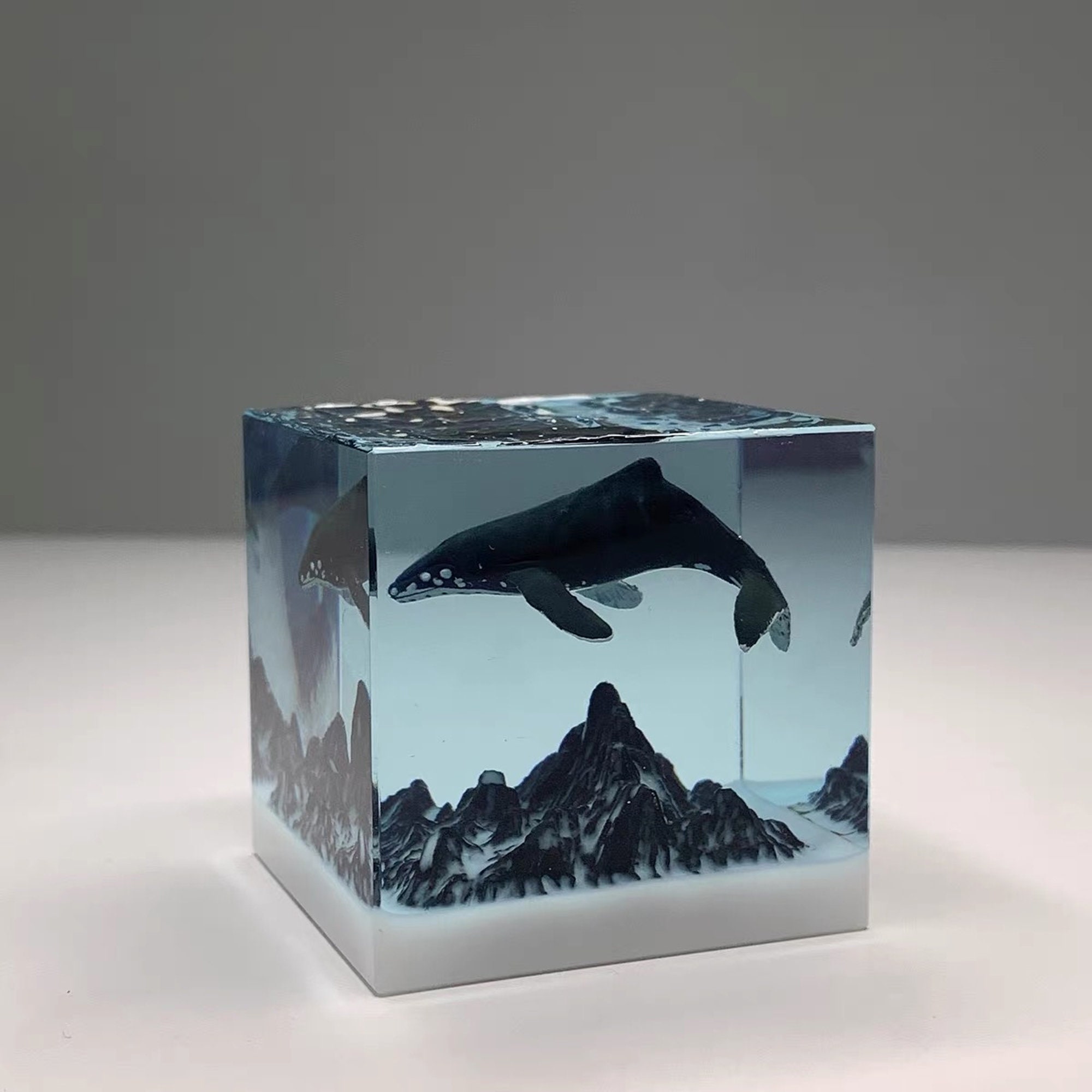 Resin Art Deep Sea Micro Landscape 2 X 2 Whale in - Etsy