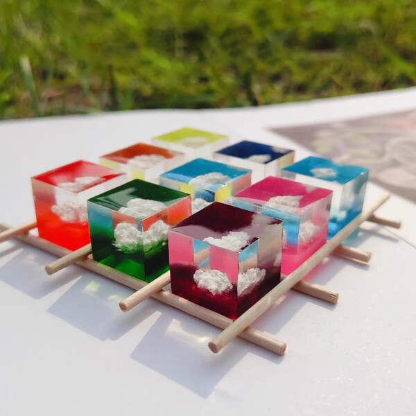 Resin Cube - Etsy