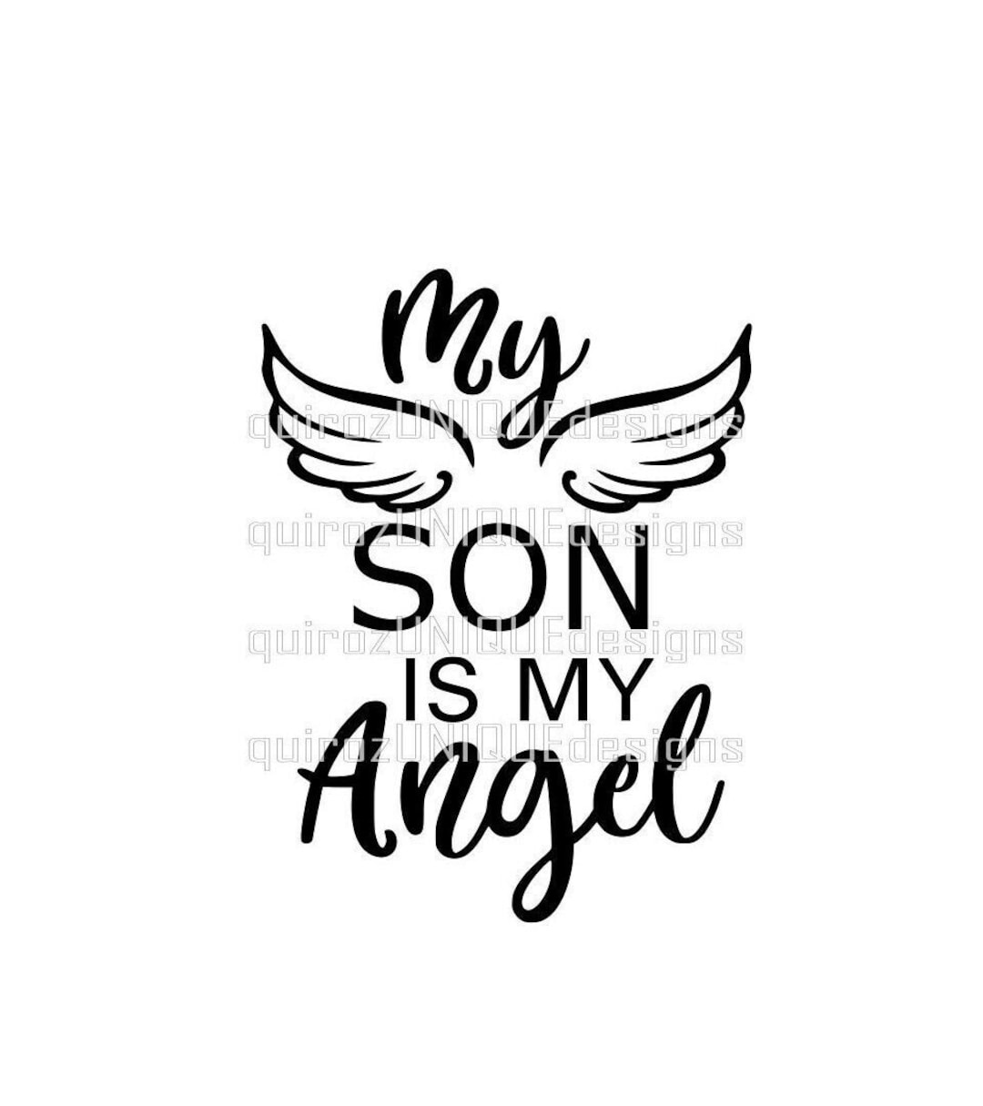 Son in Heaven SVG, PNG | My Son is My Angel | Svg File | Png File ...