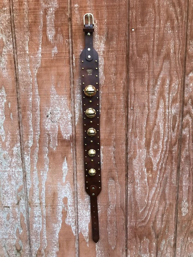 Leather Sleigh Bell Hanger/strap - Etsy