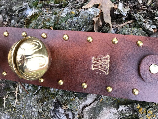 Leather Sleigh Bell Hanger/strap - Etsy