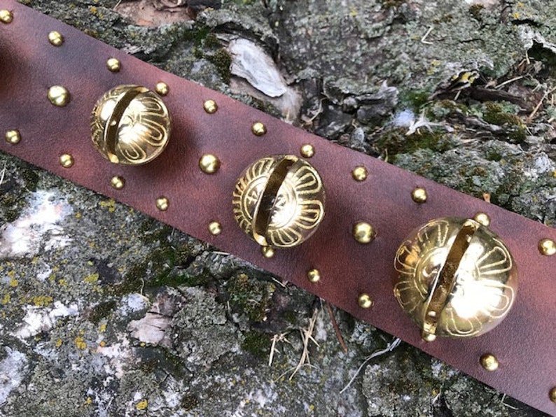 Leather Sleigh Bell Hanger/strap - Etsy