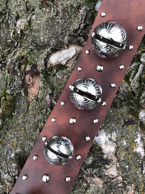 Leather Sleigh Bell Hanger/strap - Etsy