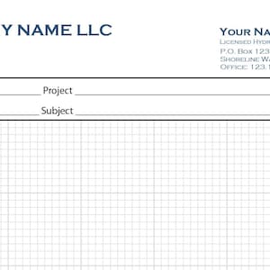 Custom Logo Printed 1/10" (one Tenth Inch) Scale Graph Paper Pad 8.5x11 ...