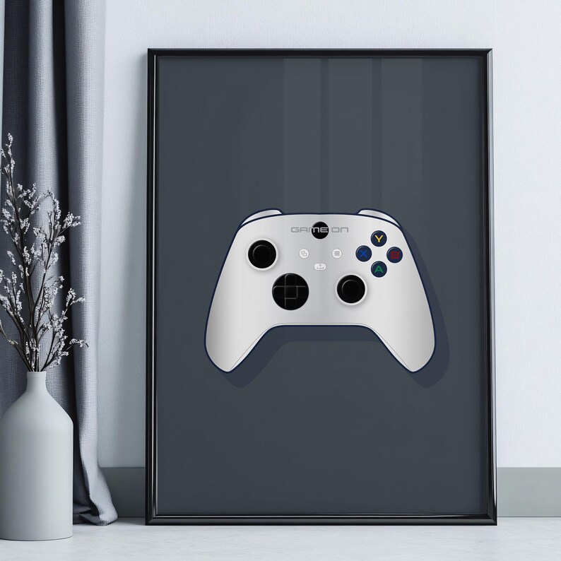 Old Style Game Controller Pop Art Print, Video Game Print, Gift for ...
