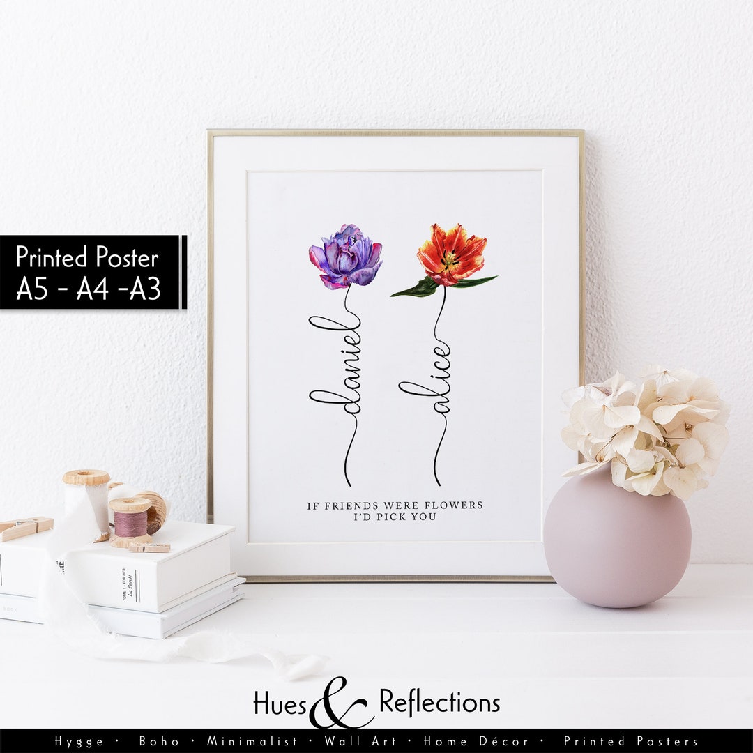 Personalisierte beste Freundin Geschenk Print, Geschenk für Tochter ...