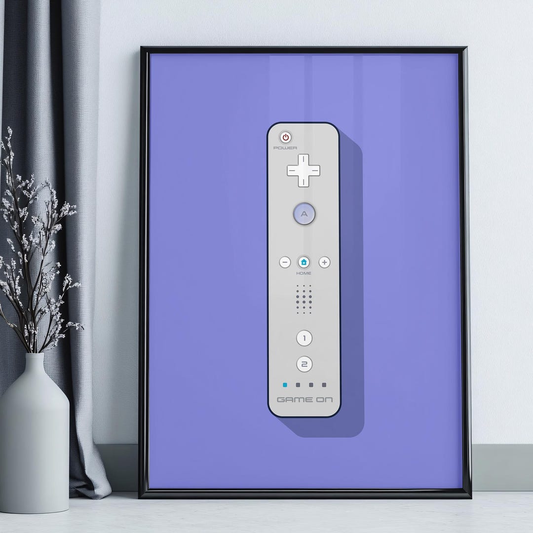 Old Style Game Controller Pop Art Print, Video Game Print, Gift for ...