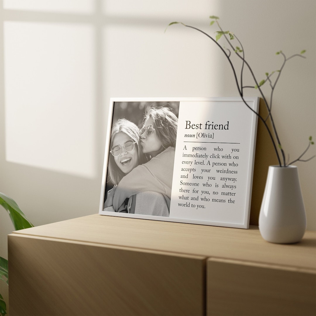 Personalised Best Friend Prints - Custom Best Friend Definition Gift ...