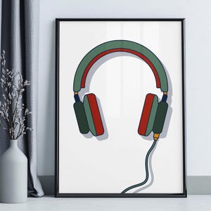 Pop Art Retro Game Controller, Vintage Gaming Room Controller Print ...
