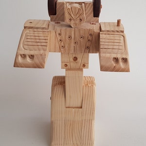 Wooden Transformer Car DIY Plans: Transformable Robot Toy (PDF Download ...