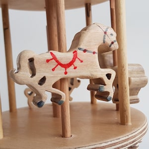 Wooden Automaton Carousel Toy Plans: DIY Woodworking Project (PDF ...