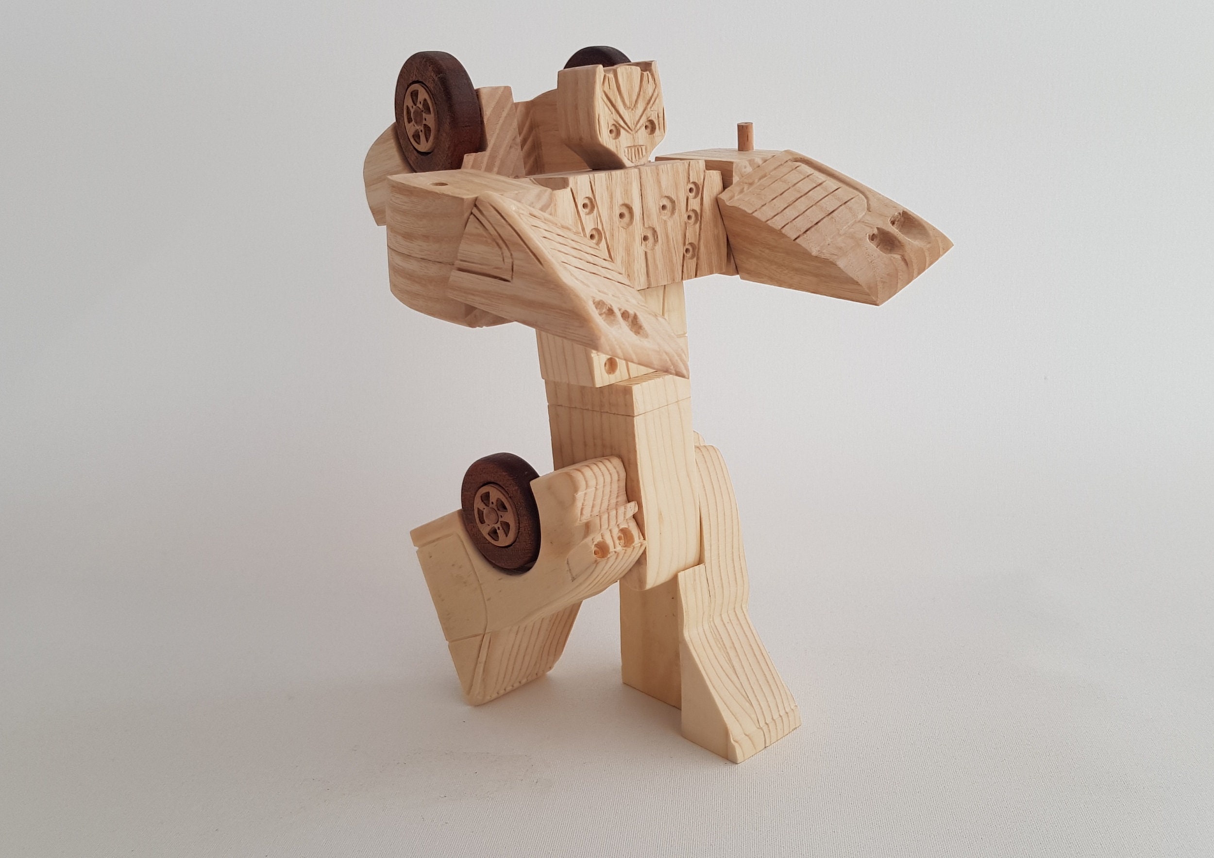 Wooden Transformer Car DIY Plans: Transformable Robot Toy (PDF Download ...