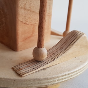 Wooden Automaton Carousel Toy Plans: DIY Woodworking Project (PDF ...