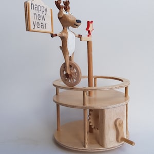 Wooden Unicycle Deer Automata Toy Plans (PDF Download) - Etsy