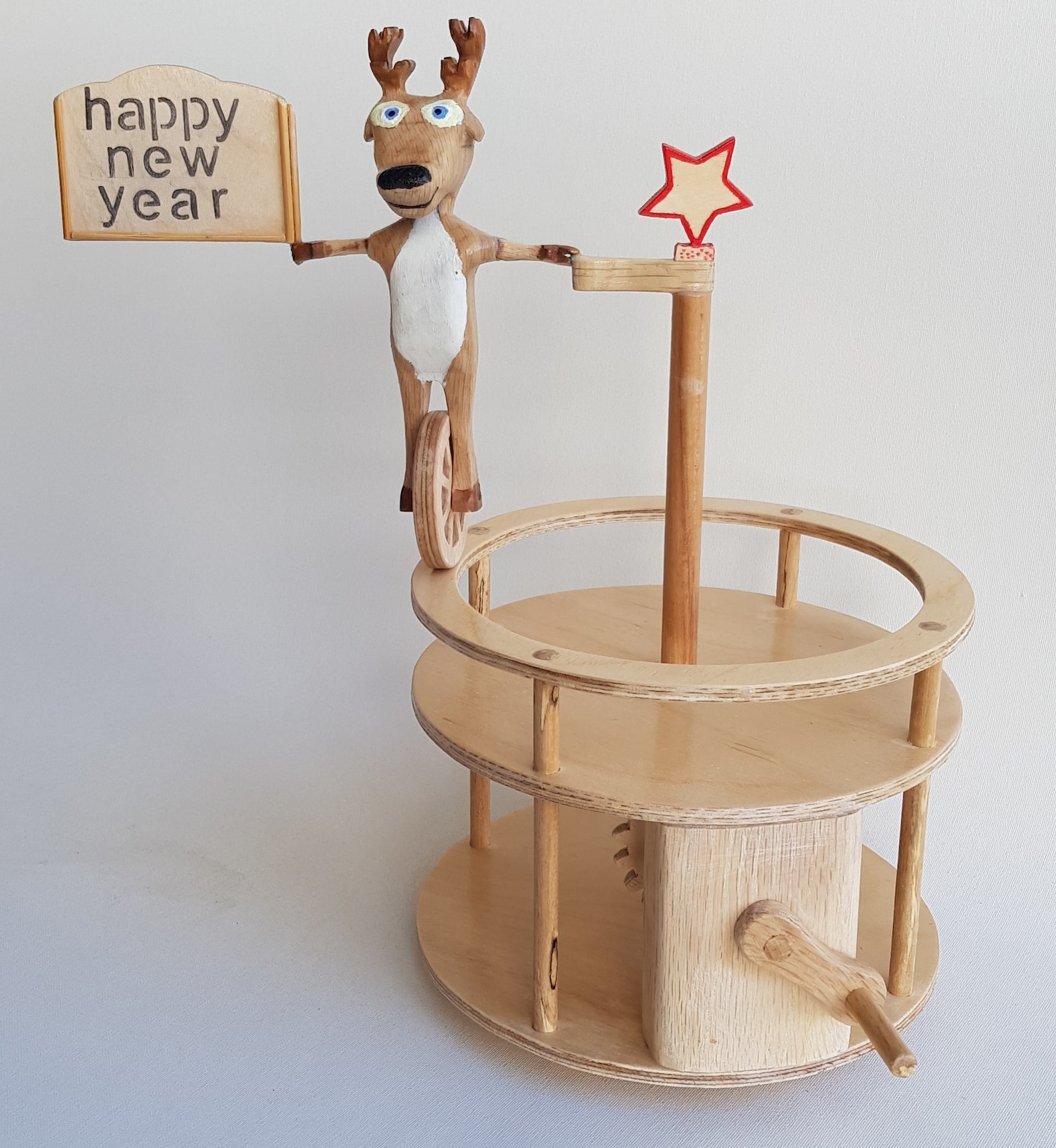 Wooden Unicycle Deer Automata Toy Plans (PDF Download) - Etsy