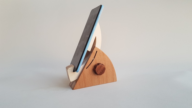 Wooden Cell Phone Holder Plans & Patterns Adjustable Wooden Phone Stand ...