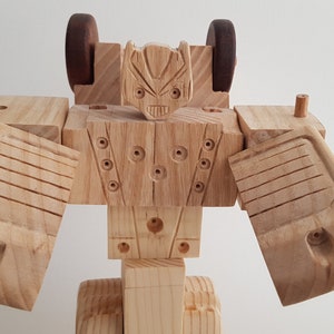 Wooden Transformer Car DIY Plans: Transformable Robot Toy (PDF Download ...