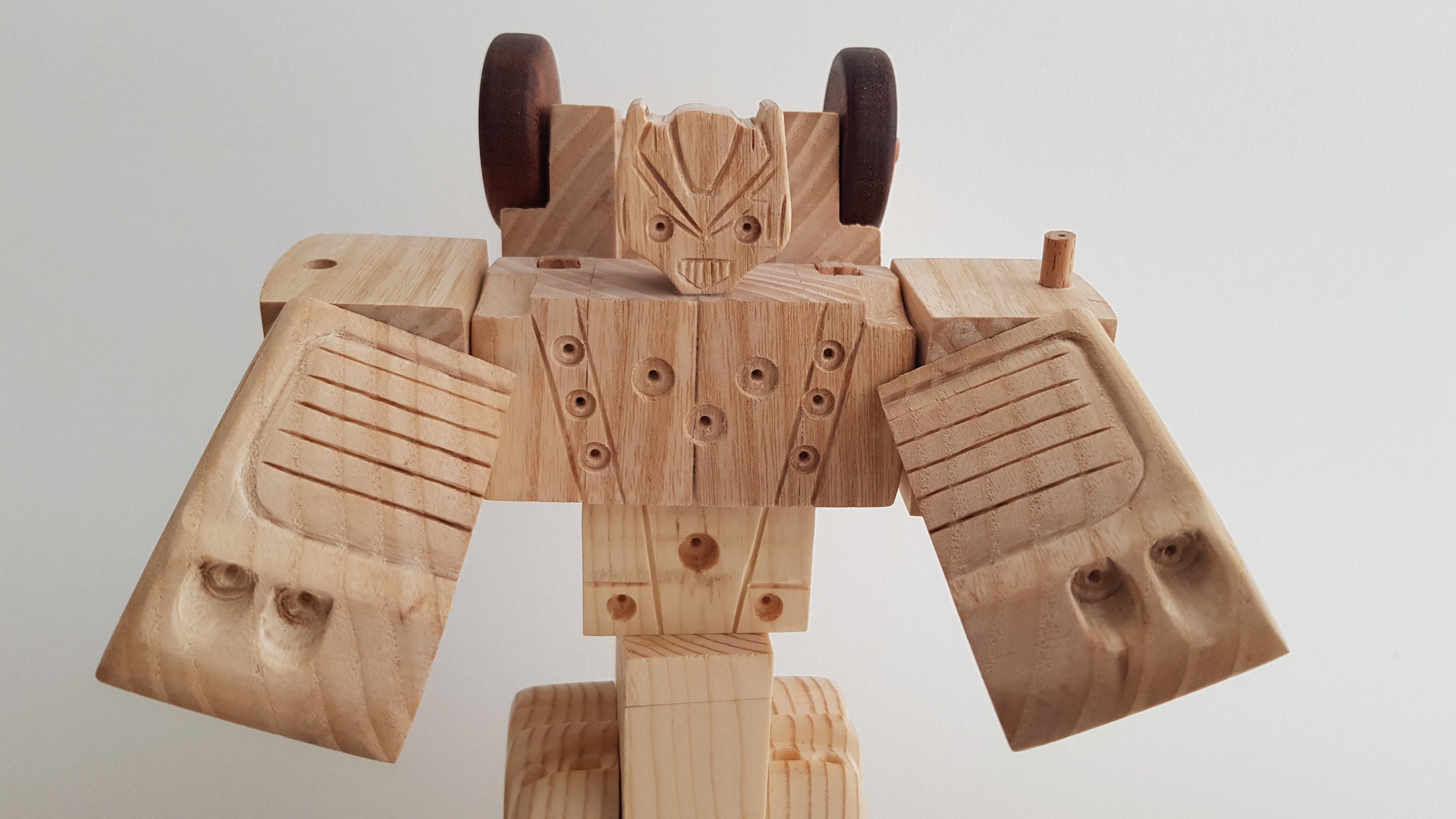 Wooden Transformer Car DIY Plans: Transformable Robot Toy (PDF Download ...