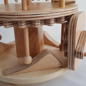 Wooden Automaton Carousel Toy Plans: DIY Woodworking Project (PDF ...