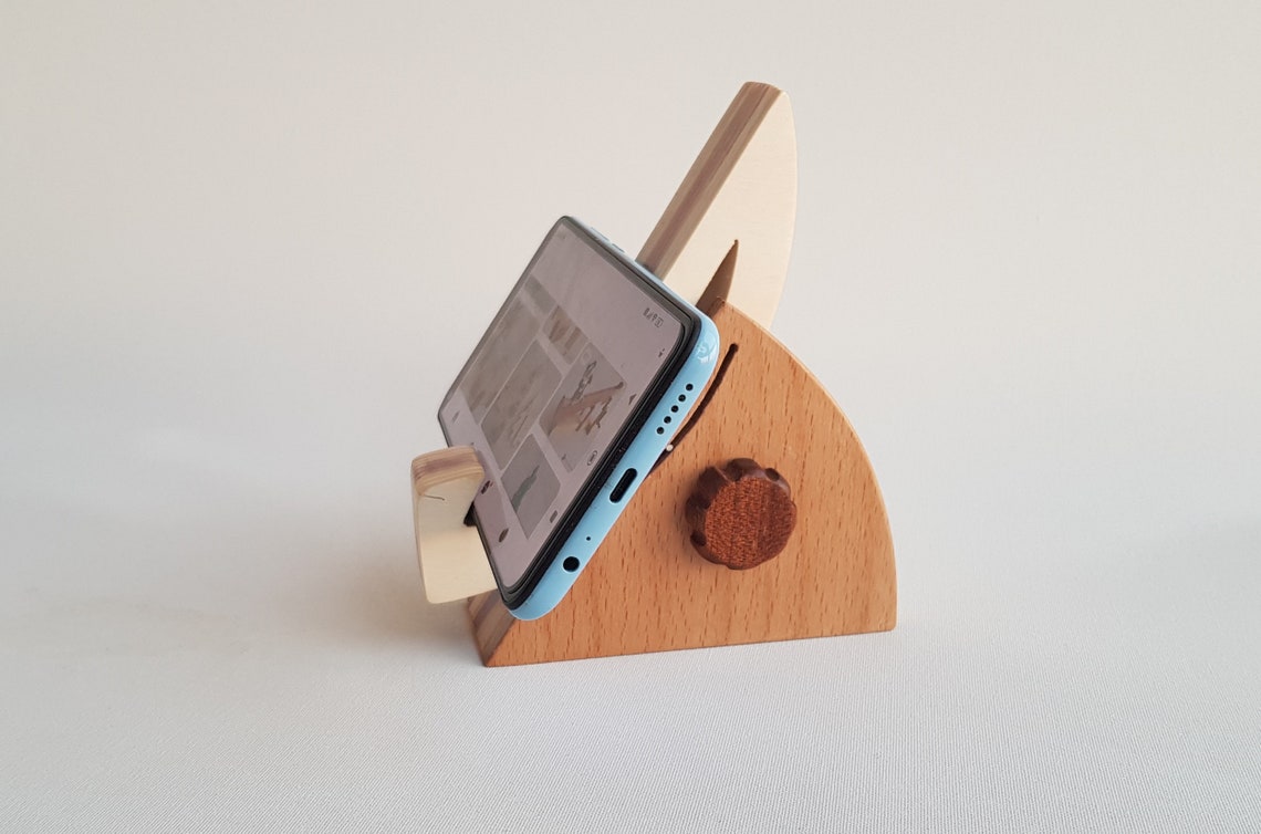 Wooden Cell Phone Holder Plans & Patterns Adjustable Wooden Phone Stand ...