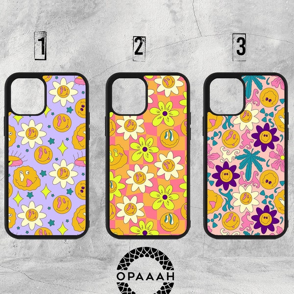 Dripping Smiley Face Phone Case - Etsy