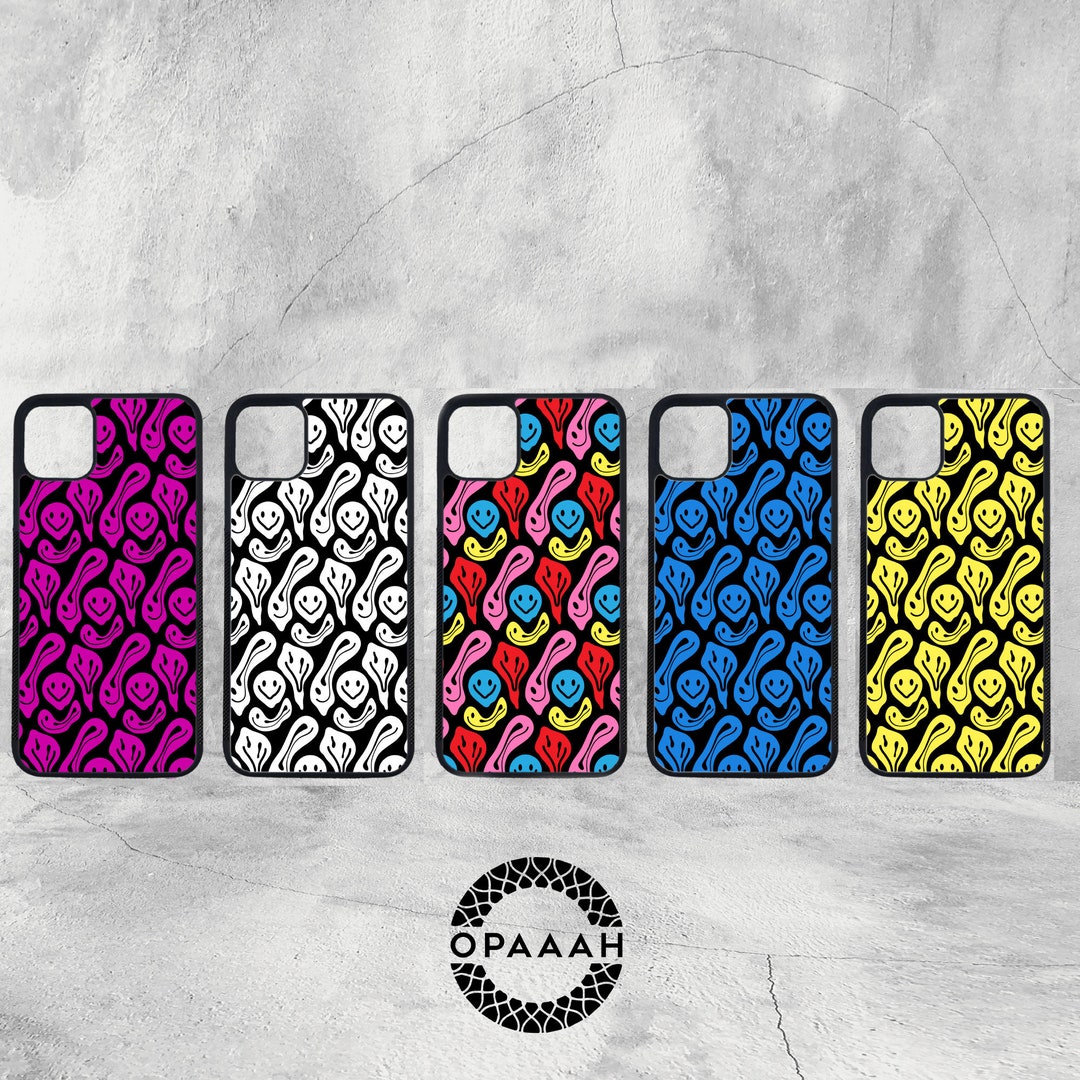 Smiley Colorful Dripping Phone Case, iPhone 12 , iPhone 12 Pro, iPhone ...