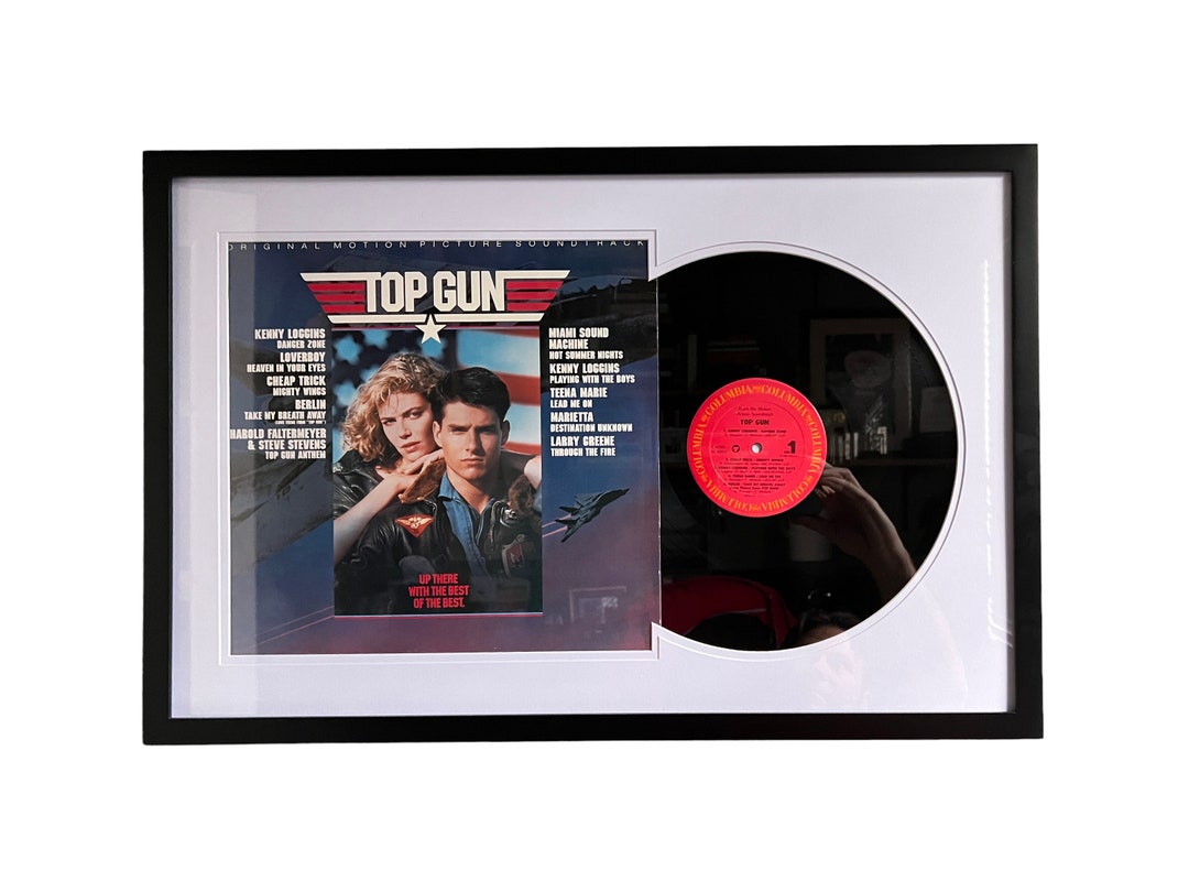 Top Gun - Soundtrack, Framed Vinyl Record & Album Cover, Ready to Hang ...
