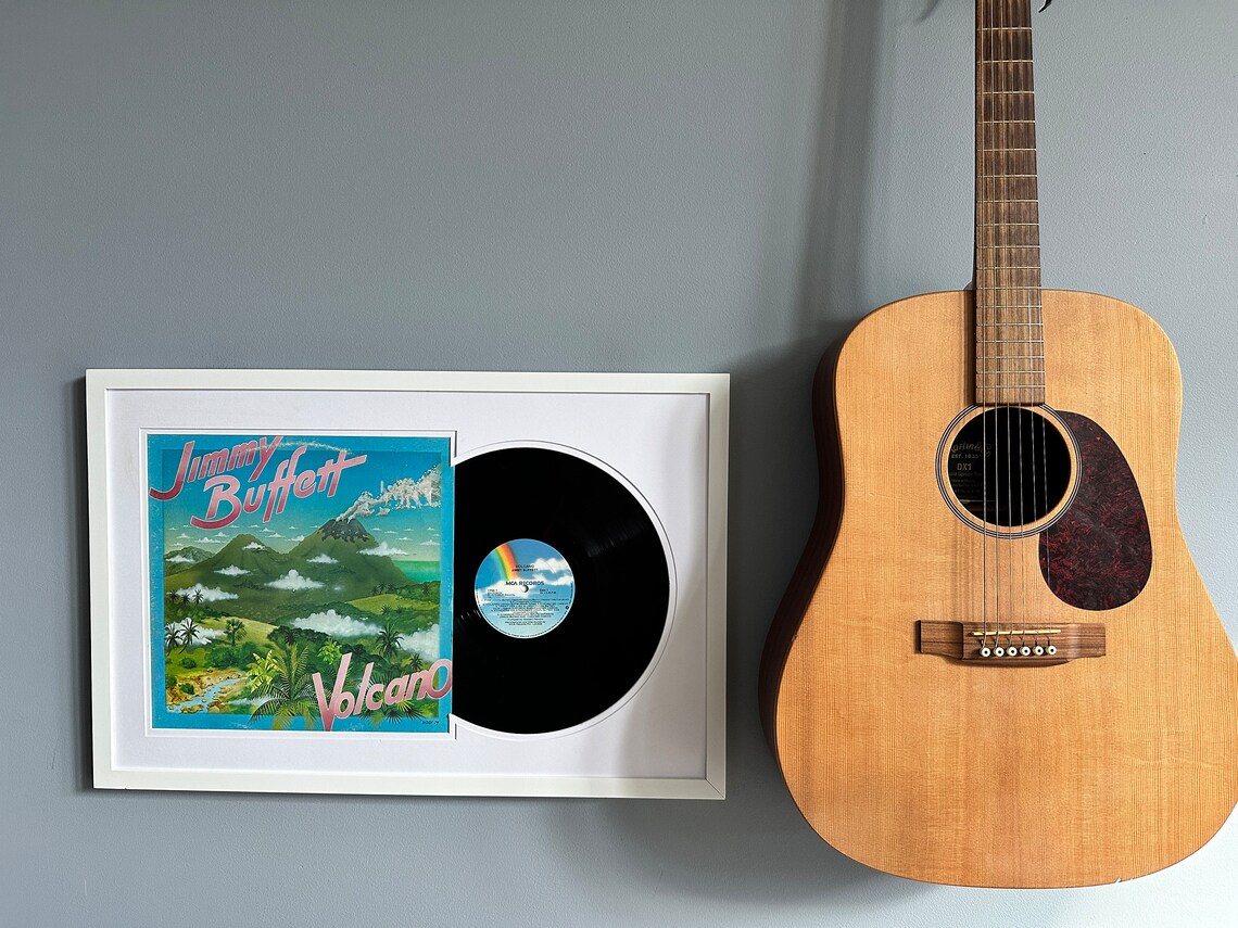 Jimmy Buffett - Volcano, Framed Vinyl Record & Album Cover, Ready to ...