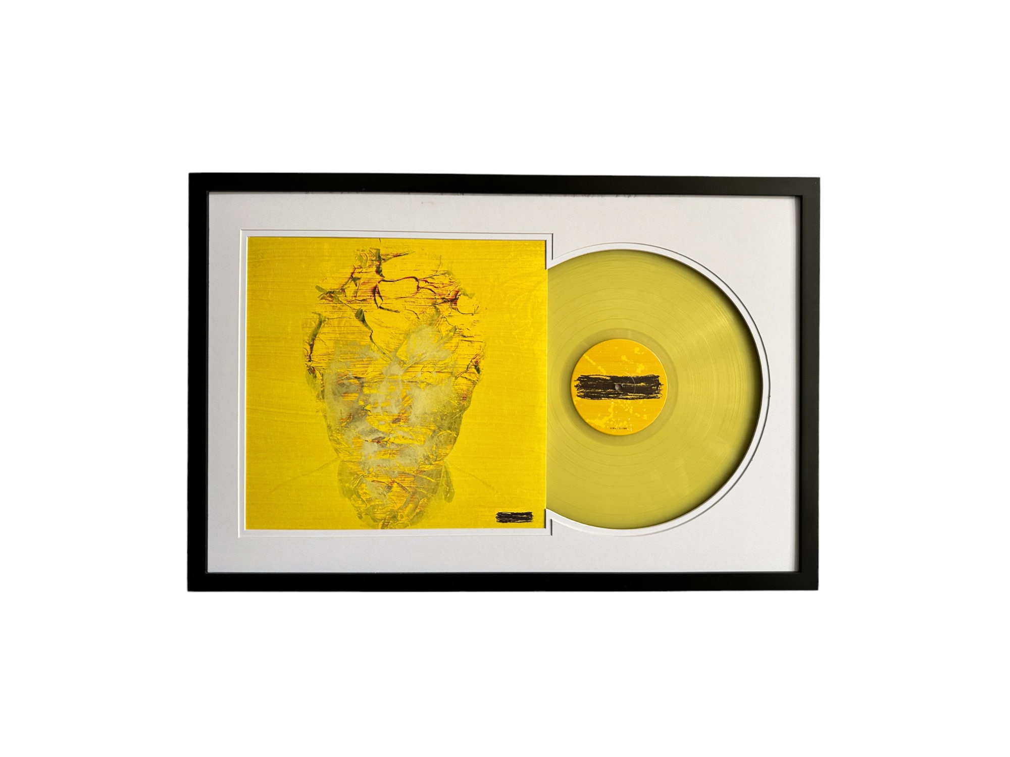 Ed Sheeran - Subtract (-), Exclusive Yellow Vinyl, Framed Vinyl Record ...