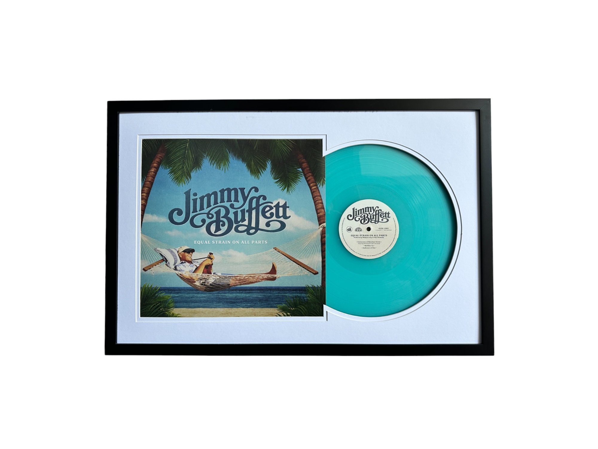 Jimmy Buffett - Equal Strain on All Parts, Framed Vinyl Record & Album ...