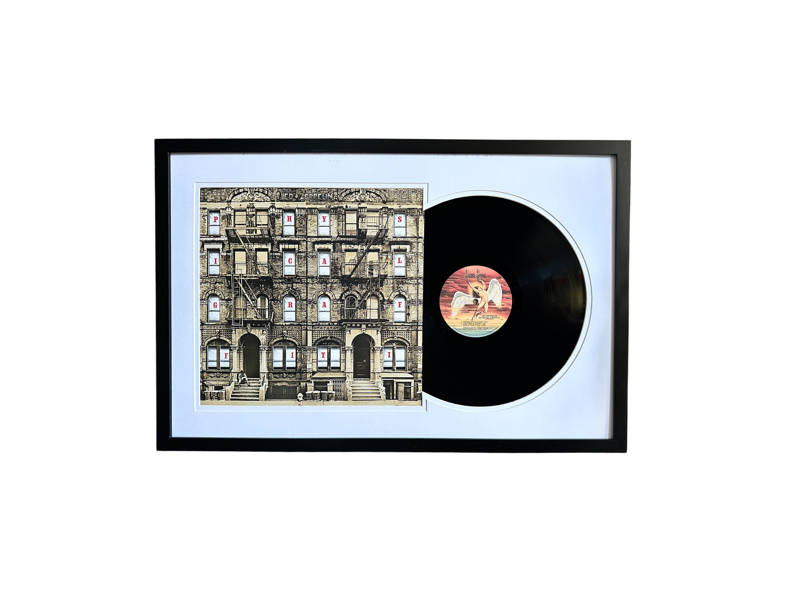 Led Zeppelin - Physical Graffiti, Framed Vinyl Record & Album Cover ...
