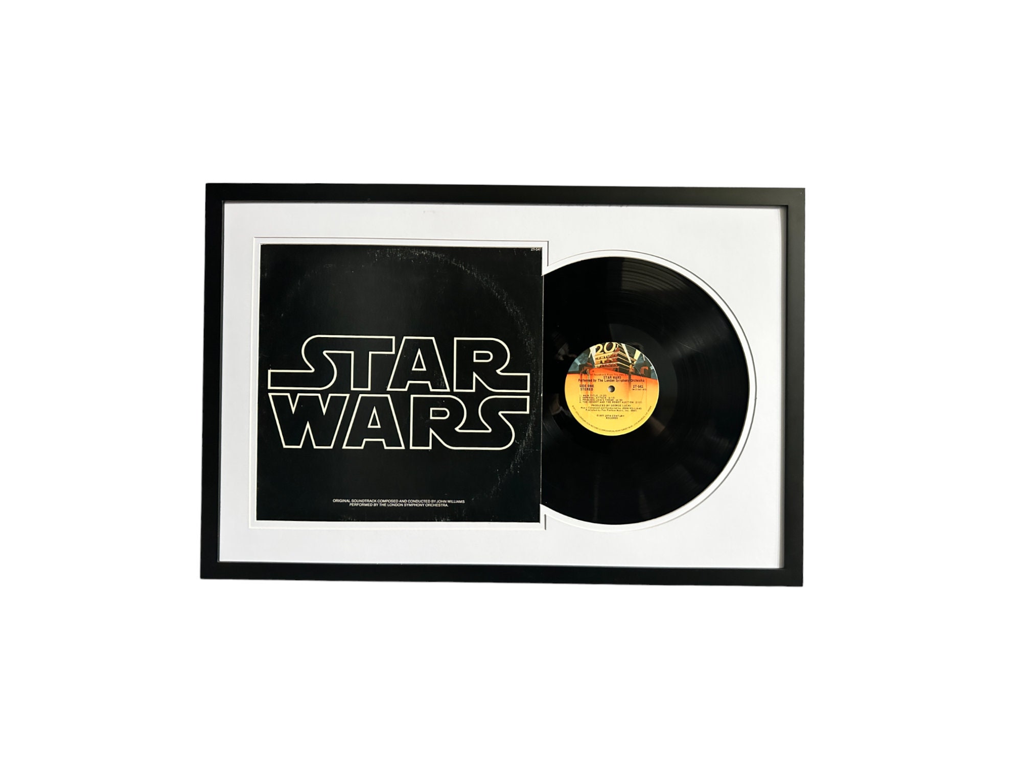 Star Wars - the Original Soundtrack, Framed Vinyl Record & Album Cover ...