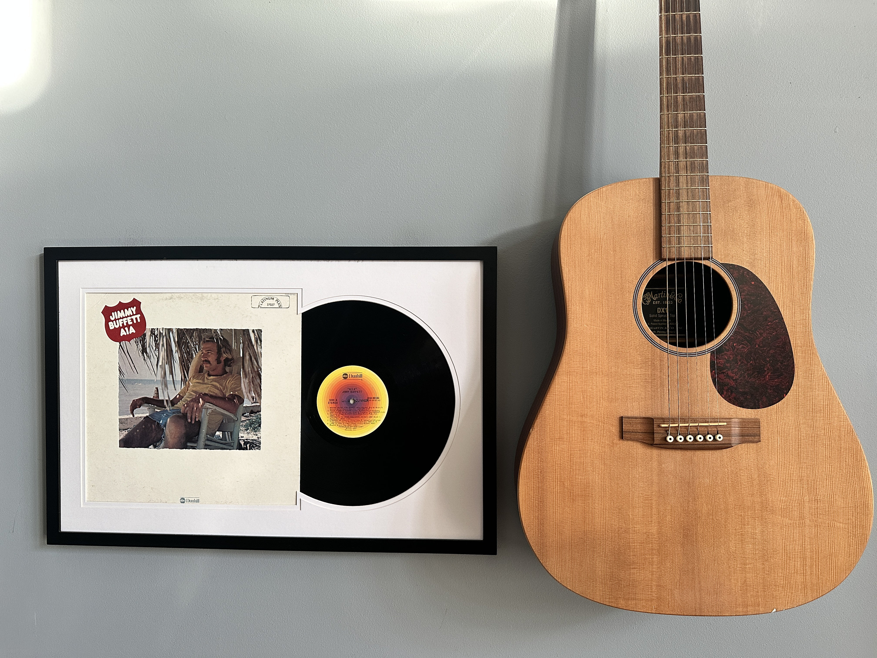 Jimmy Buffett - A1A, Framed Vinyl Record & Album Cover, Ready to Hang ...