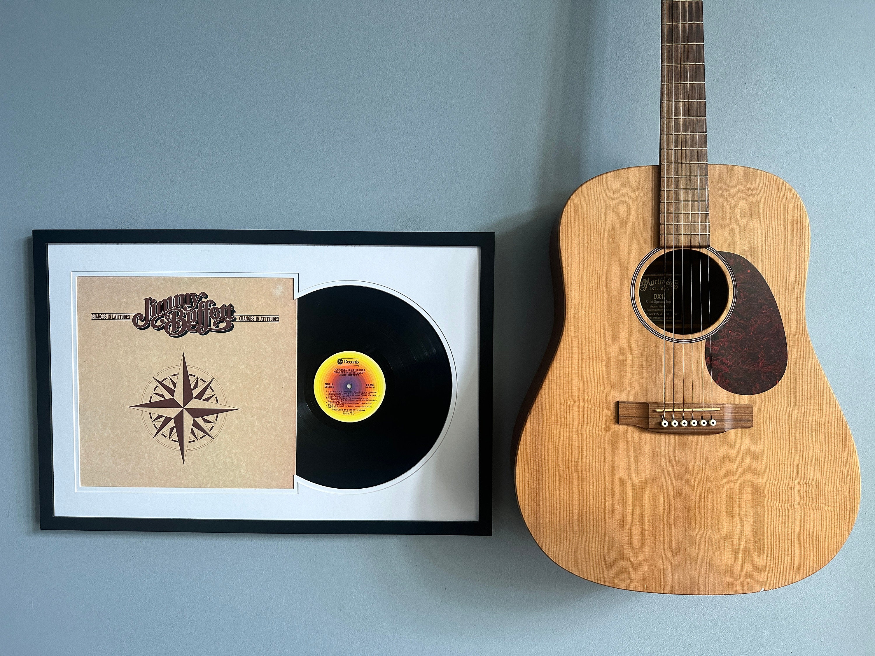 Jimmy Buffett - Changes in Latitudes, Framed Vinyl Record & Album Cover ...