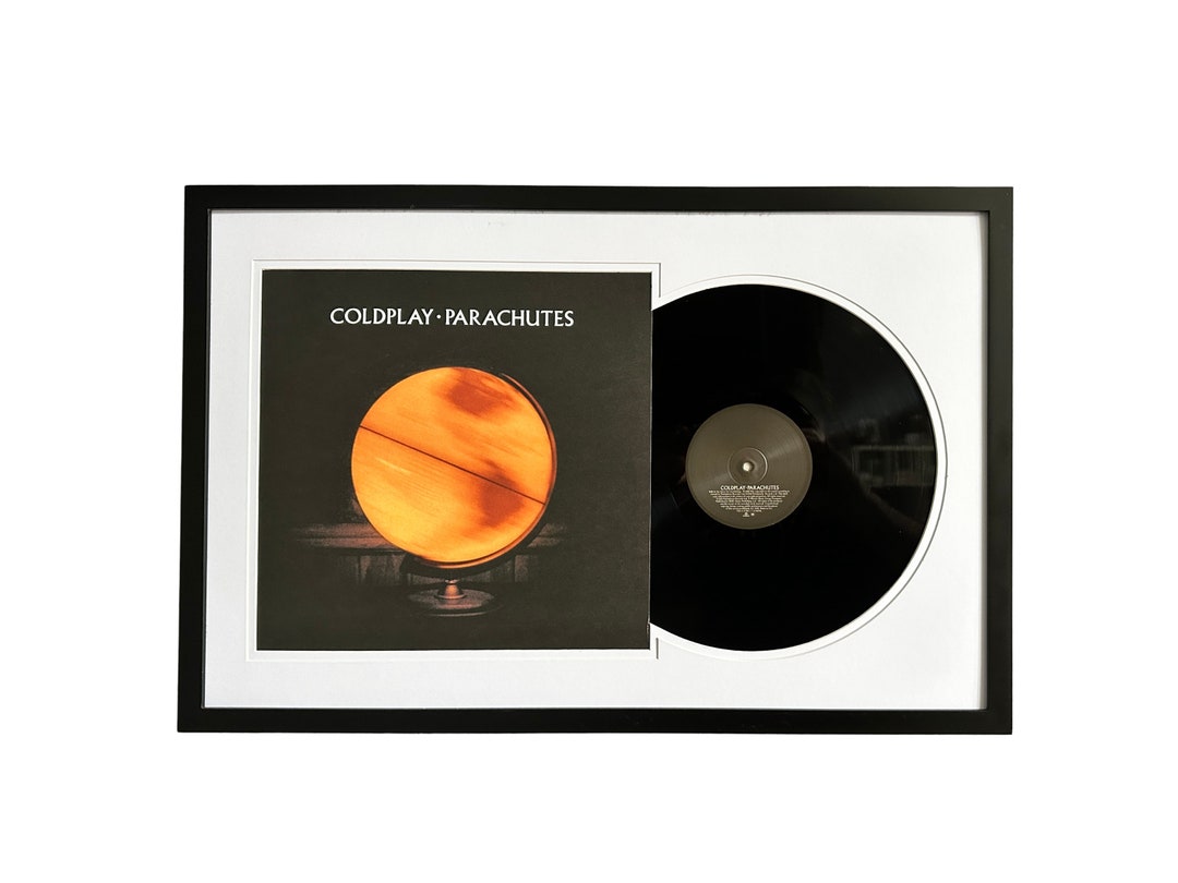 Coldplay - Parachutes, Framed Vinyl Record & Album Cover, Ready to Hang ...