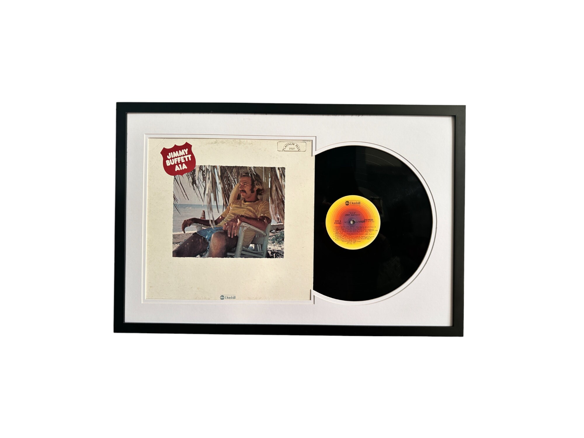 Jimmy Buffett - A1A, Framed Vinyl Record & Album Cover, Ready to Hang ...