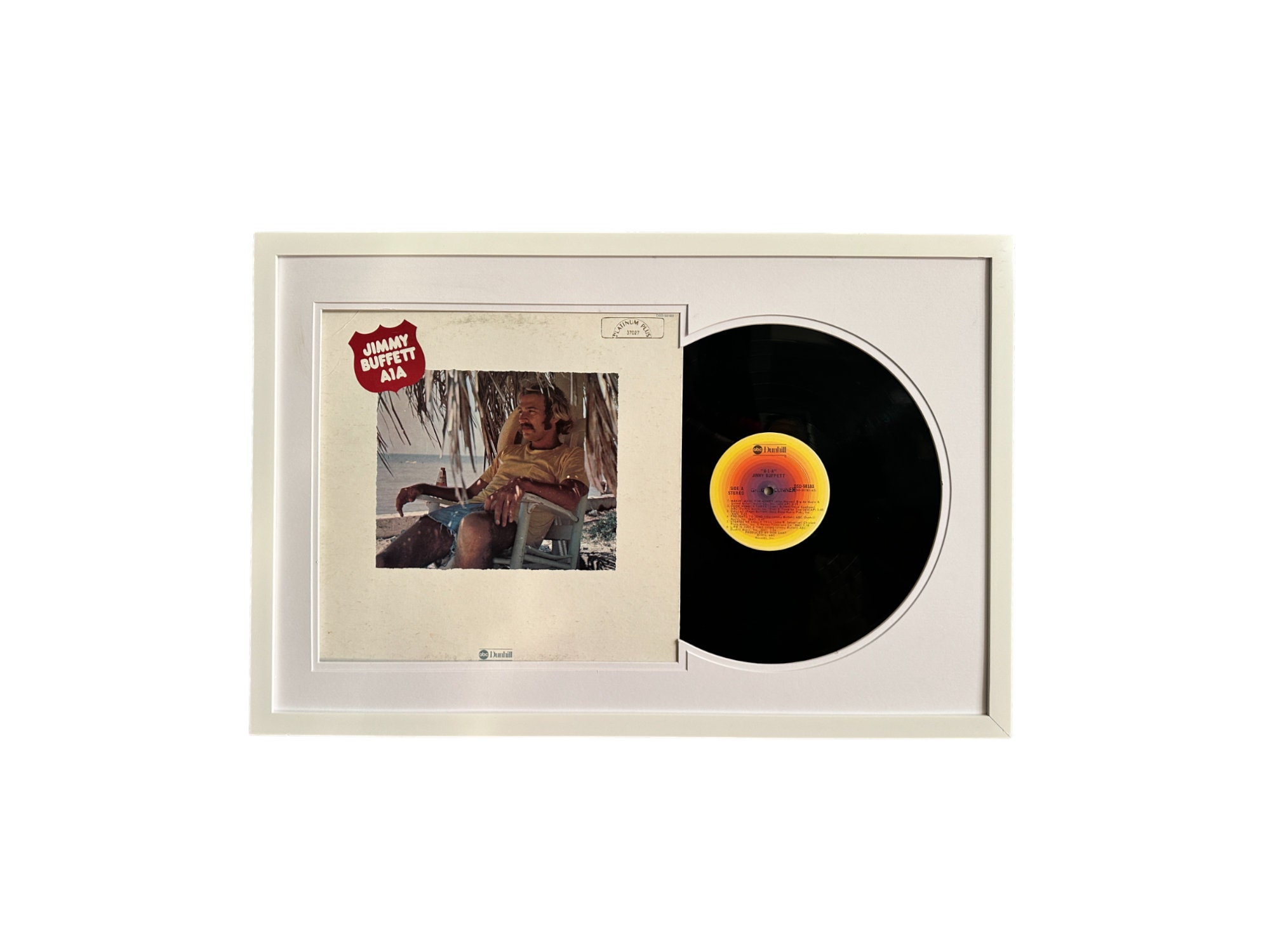 Jimmy Buffett - A1A, Framed Vinyl Record & Album Cover, Ready to Hang ...
