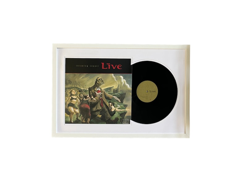 Live, Throwing Copper, Framed Vinyl Record & Album Cover, Ready to Hang ...