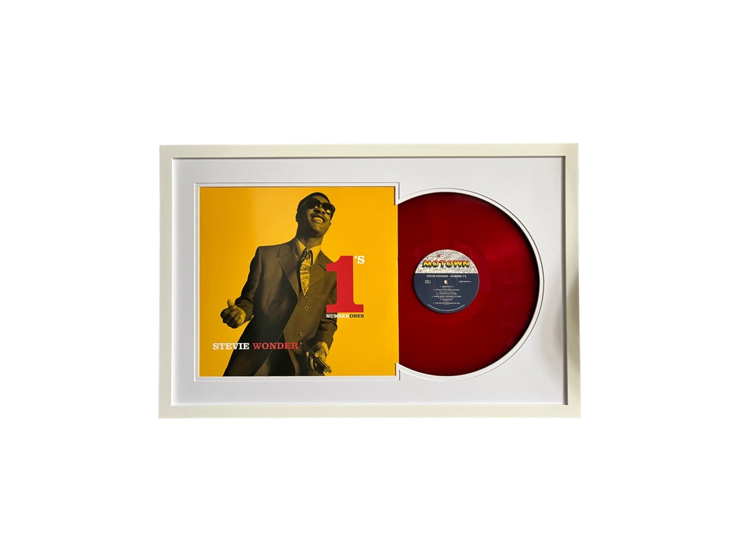 Stevie Wonder - Number Ones, Framed Vinyl Record & Album Cover, Ready ...