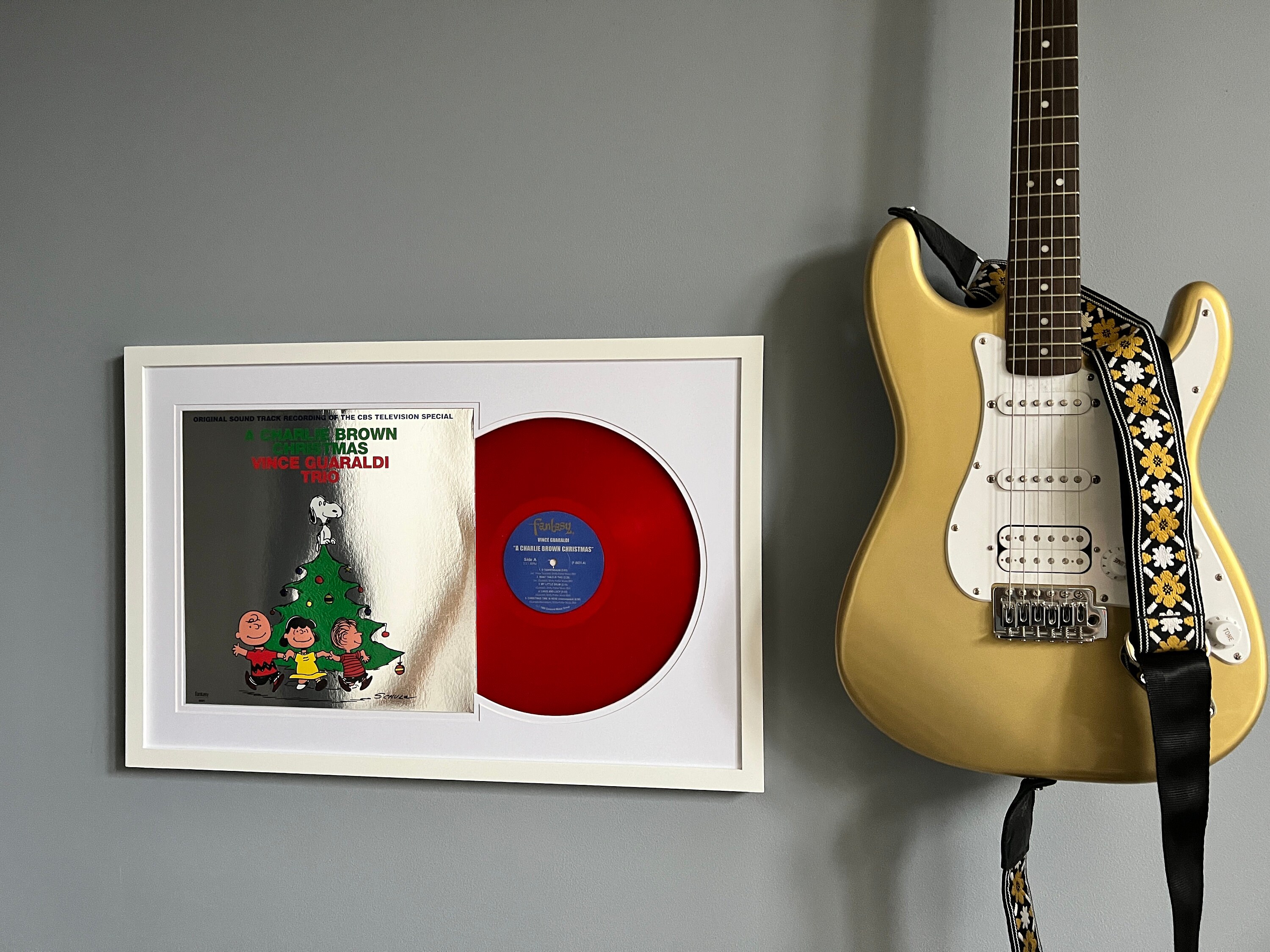 Vince Guaraldi Trio - A Charlie Brown Christmas, Framed Vinyl Record ...