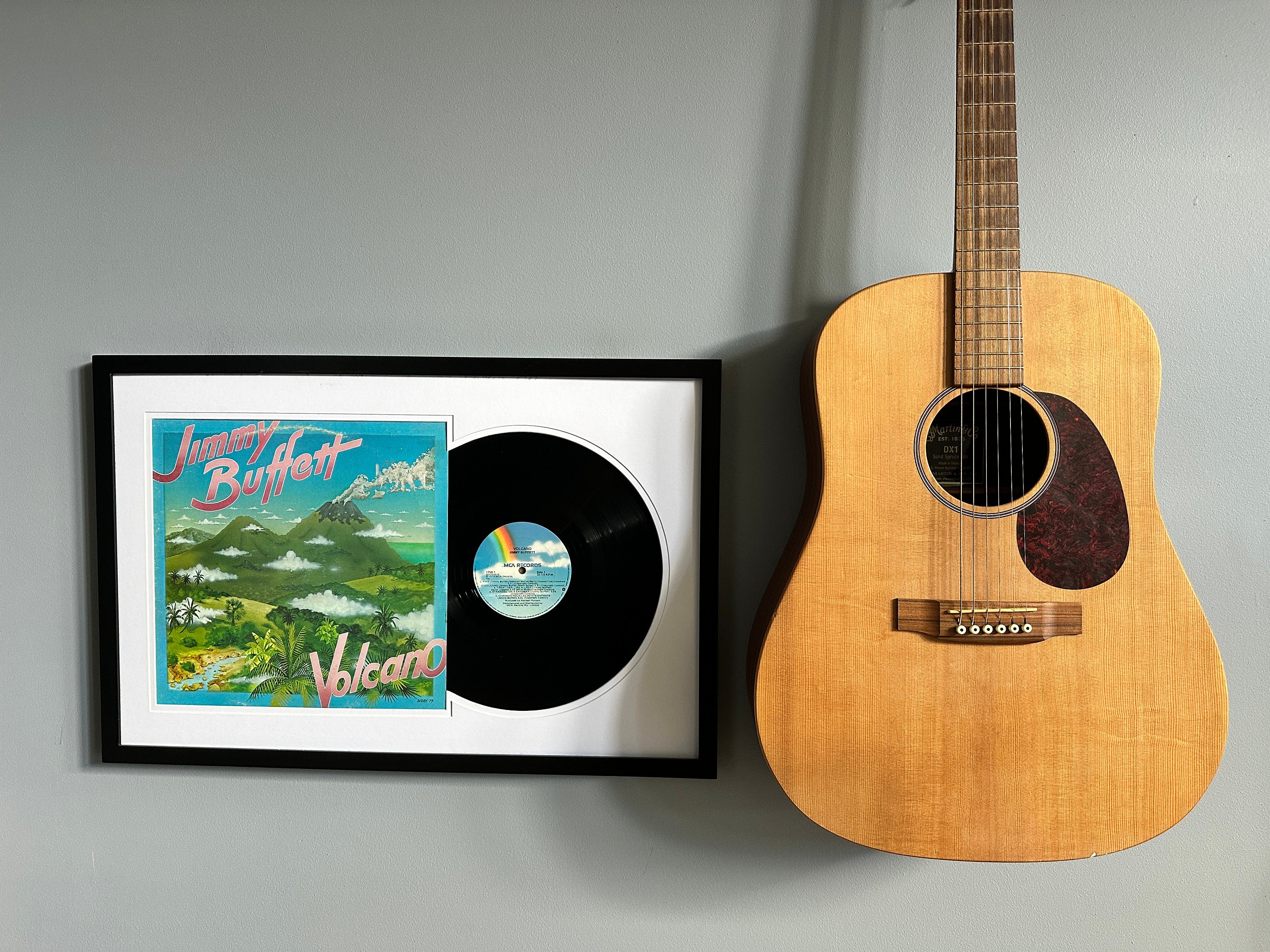 Jimmy Buffett - Volcano, Framed Vinyl Record & Album Cover, Ready to ...