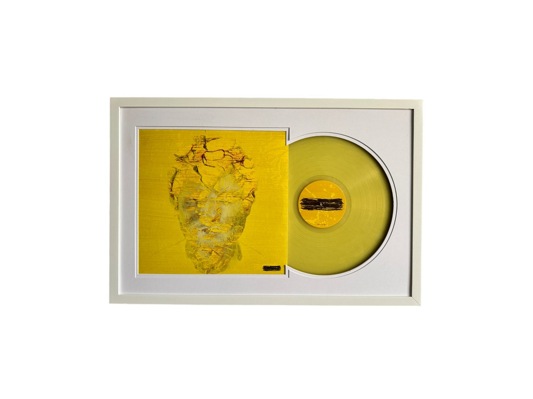 Ed Sheeran - Subtract (-), Exclusive Yellow Vinyl, Framed Vinyl Record ...