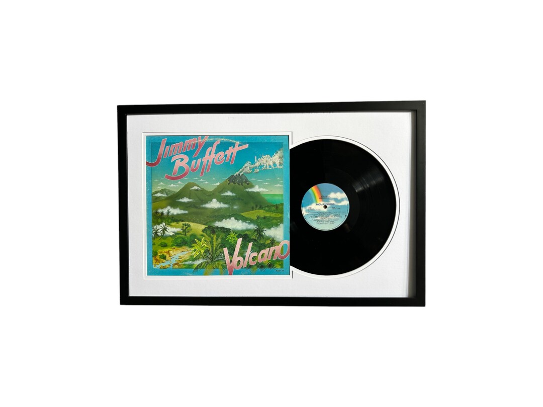 Jimmy Buffett - Volcano, Framed Vinyl Record & Album Cover, Ready to ...