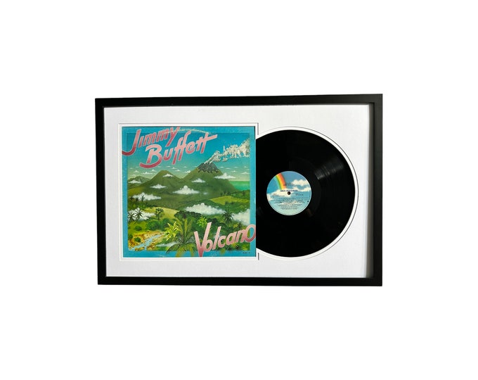Jimmy Buffett - Volcano, Framed Vinyl Record & Album Cover, Ready to ...
