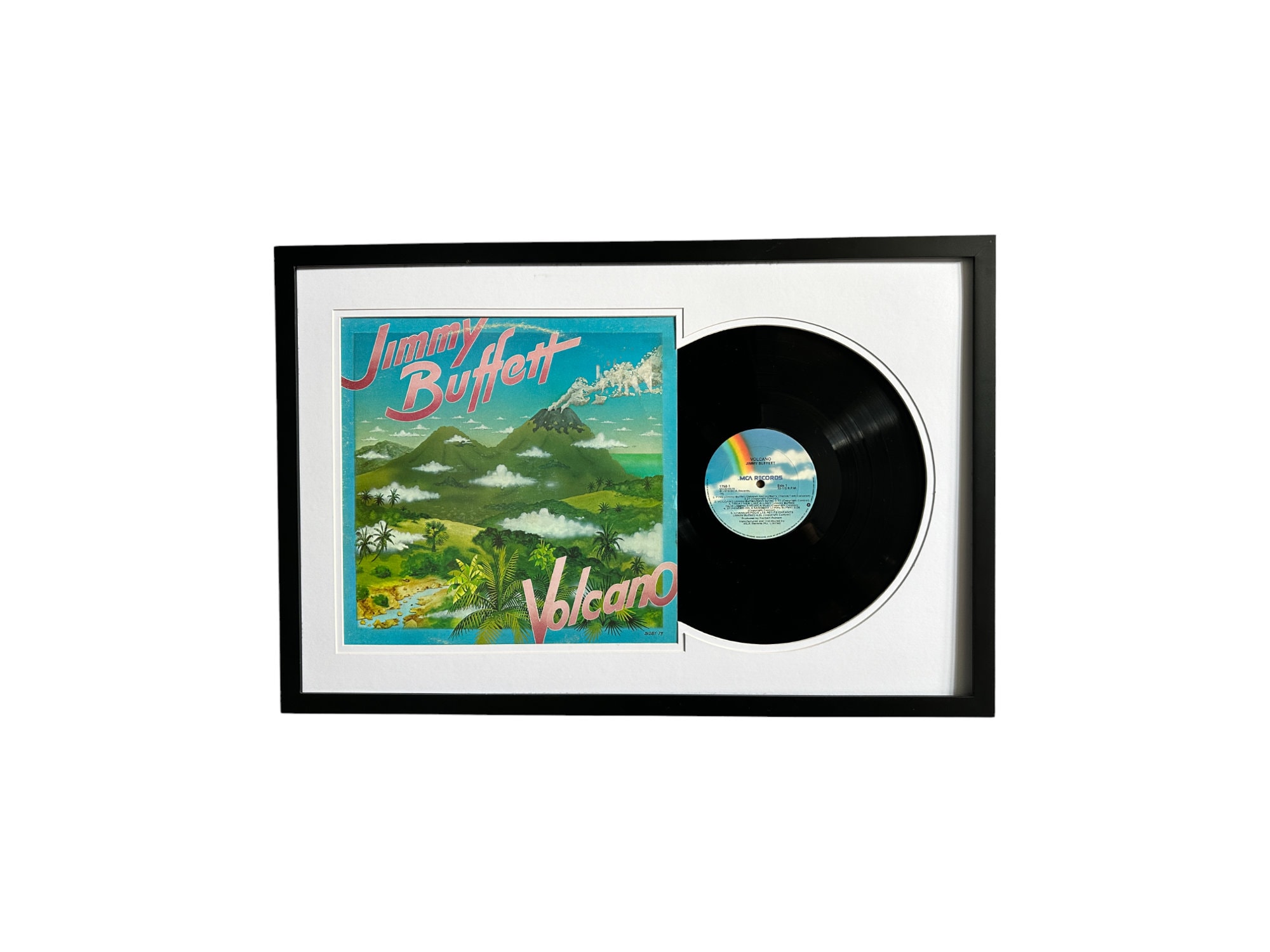 Jimmy Buffett - Volcano, Framed Vinyl Record & Album Cover, Ready to ...