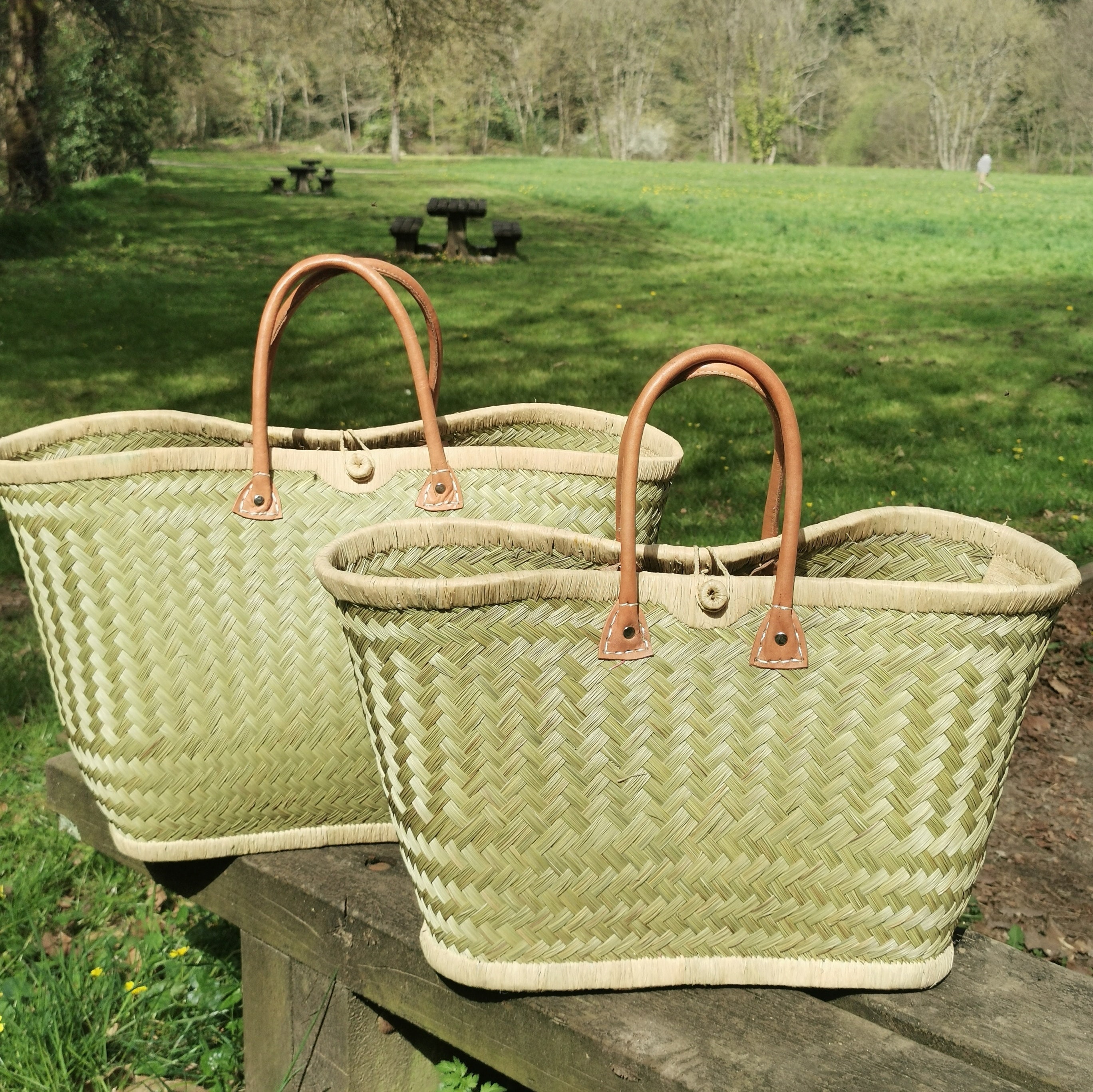 Large Woven Straw Basket, Natural Tote Bag, Market Basket, XXL Beach ...