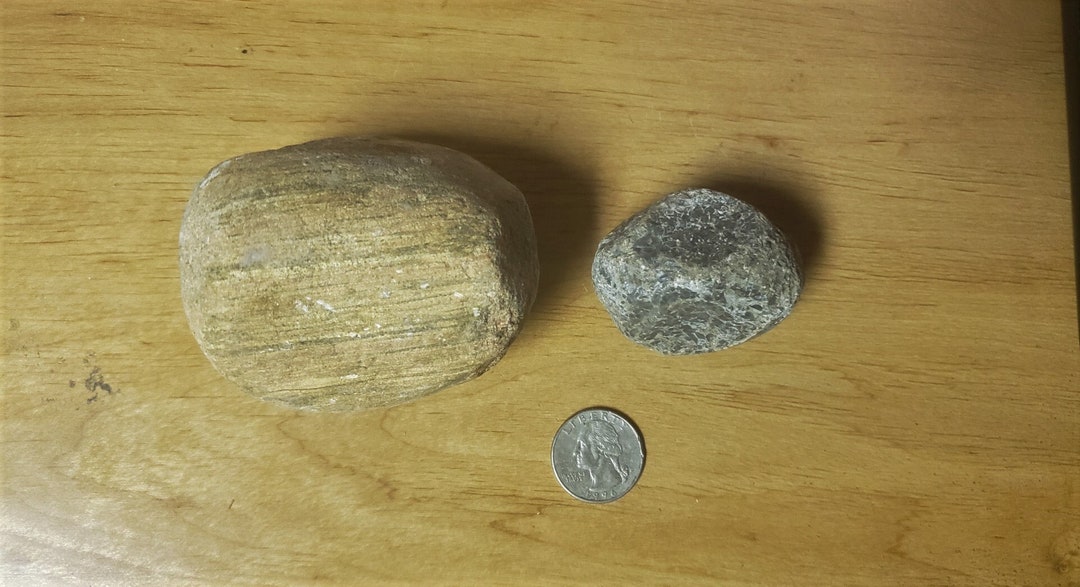 Two, Ancient, Authentic, Native American Hammerstones From Kentucky - Etsy